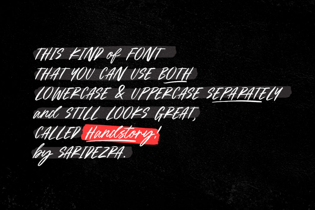 Handstory – Handwritten Font – Sarid Ezra